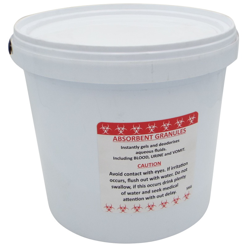 Absorbent Granules – 5kg Bulk Bucket | Safety Signs & Equipment
